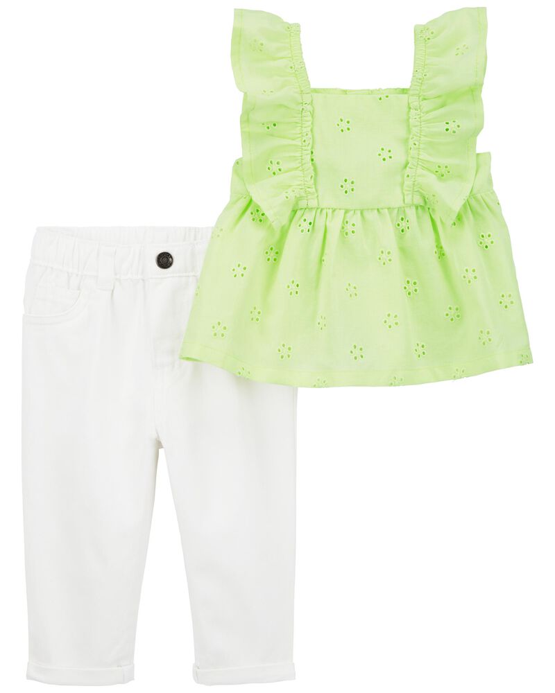 Carter's 2-Piece Eyelet Top & Pant Set – Carter's Oshkosh
